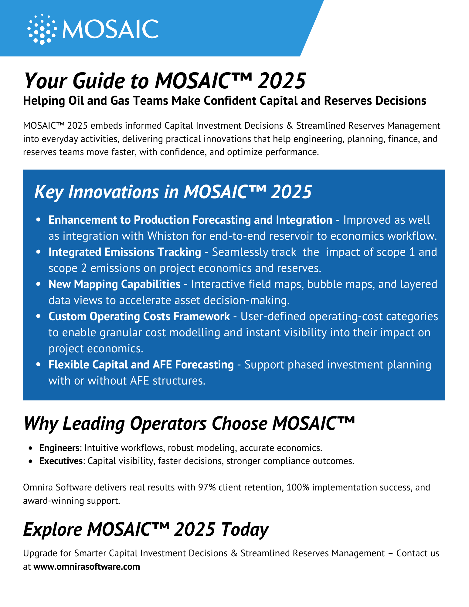 Omnira Software Planning Solutions